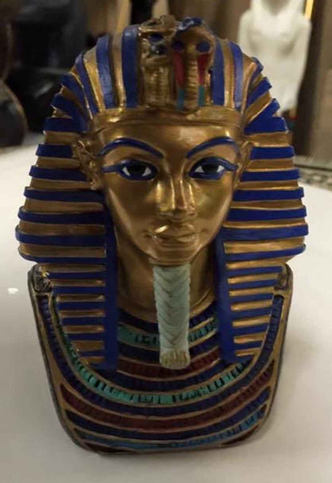 Uniqueheavy Egyptian King Tut Bust Mask Statue 5'' H - Etsy