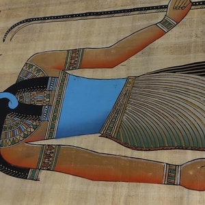 Vintage Papyrus Egyptian God Thoth Made in Egypt and Signed by the ...