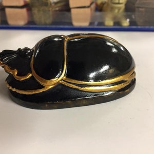 Unique Hand Gold Leafed and Detailed Egyptian Scarab - Etsy