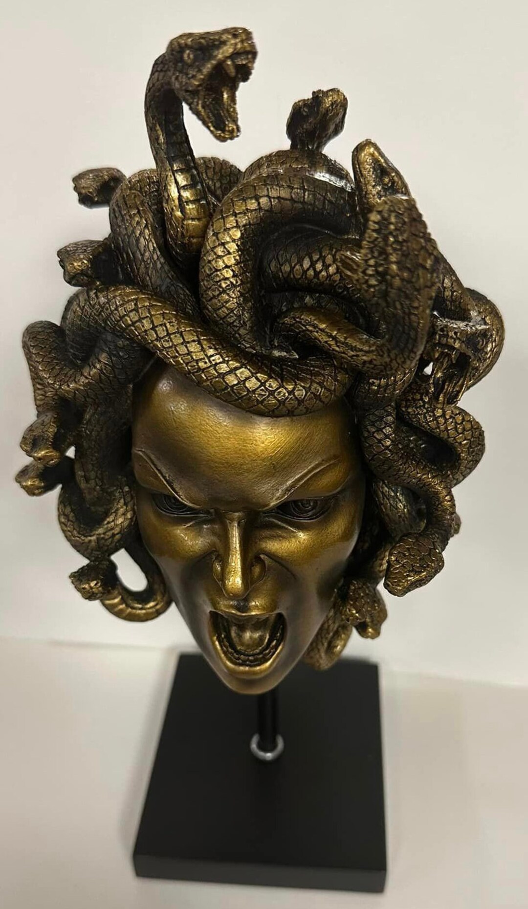 Unique Amazing Large Head of Medusa Hand Crafted in Made Bronze 14 ...