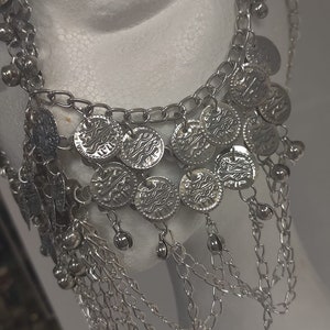 Egyptian Brass Silver Coin Face Veil Piece Made in Egypt - Etsy