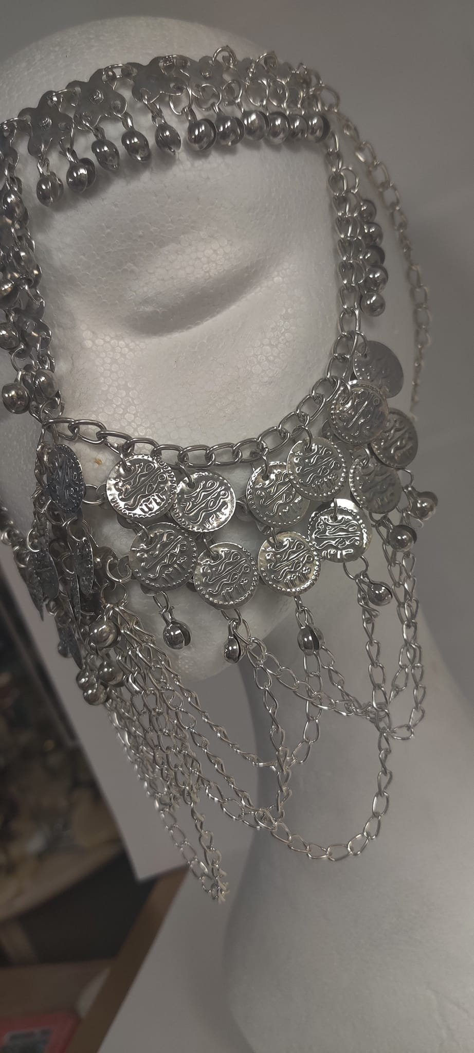 Egyptian Brass Silver Coin Face Veil Piece Made in Egypt - Etsy