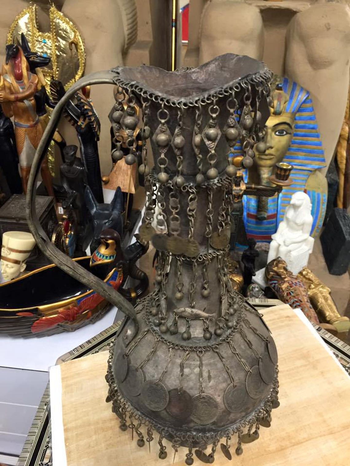 Vintage Bedouin Siwa Old Water Pot Brass and Real Old Egyptian - Etsy