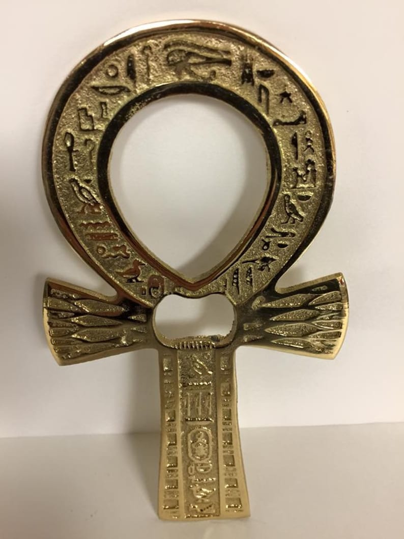 Large Heavy Brass Egyptian Ankh 7'' L Made in Egypt | Etsy