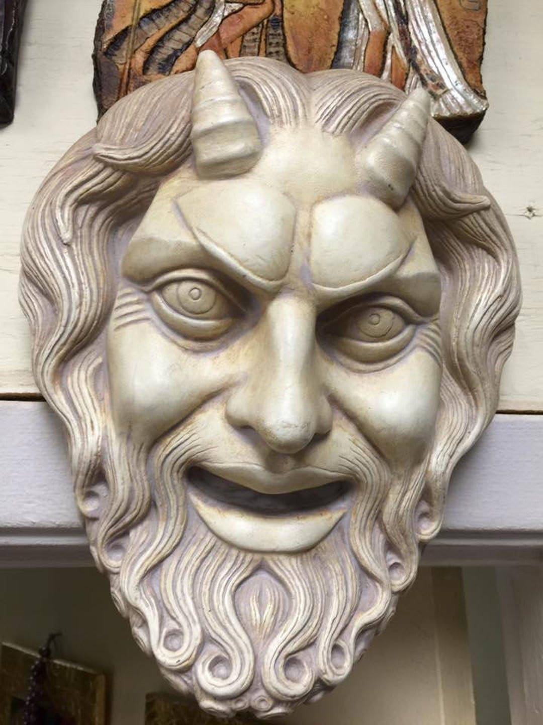 Vintage Unique Ancient GREEK GOD PAN Relief/plaque - Etsy