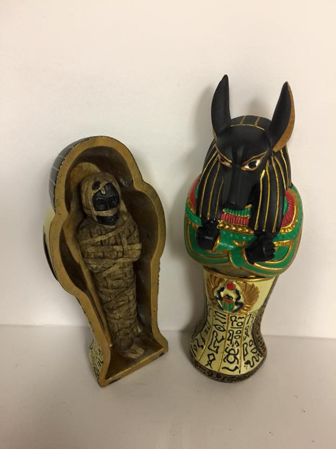 Unique Egyptian God Anubis Coffin With Small Mummy - Etsy