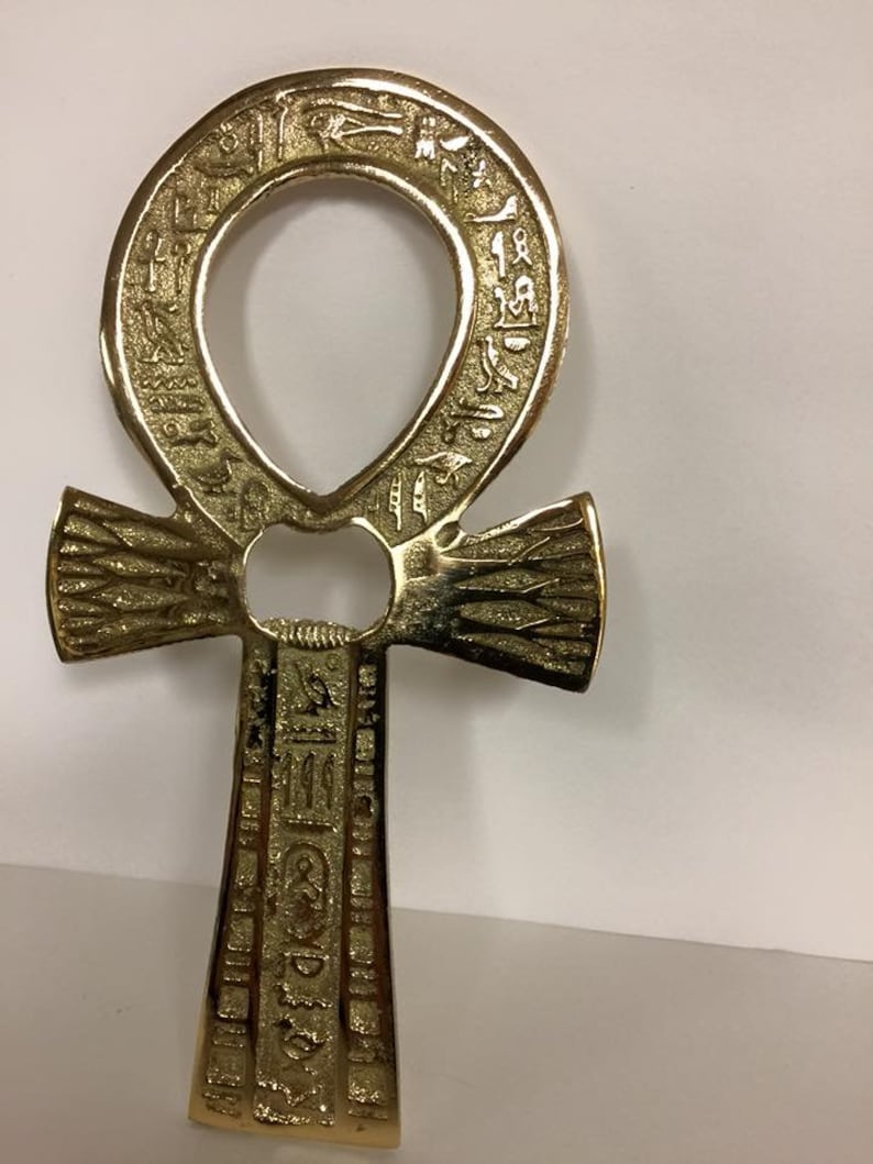 Large Heavy Brass Egyptian Ankh 7'' L Made in Egypt | Etsy