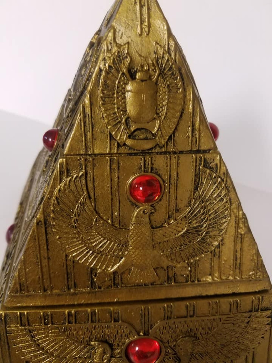 Unique Hand Carved Large Heavy Jewelry Box Egyptian Pyramid | Etsy