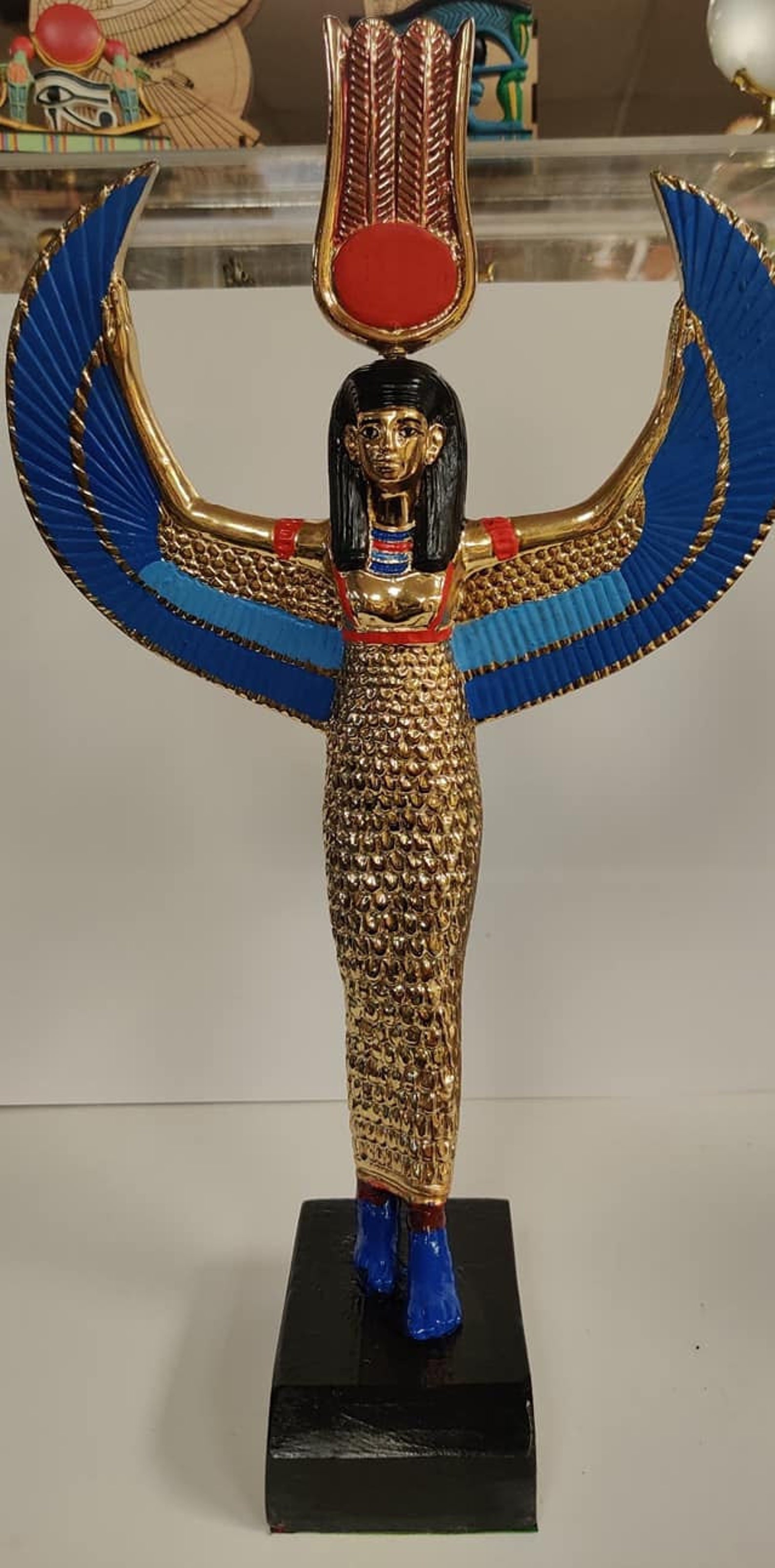 Unique Large Egyptian Goddess Hathor Statue 16H '' | Etsy