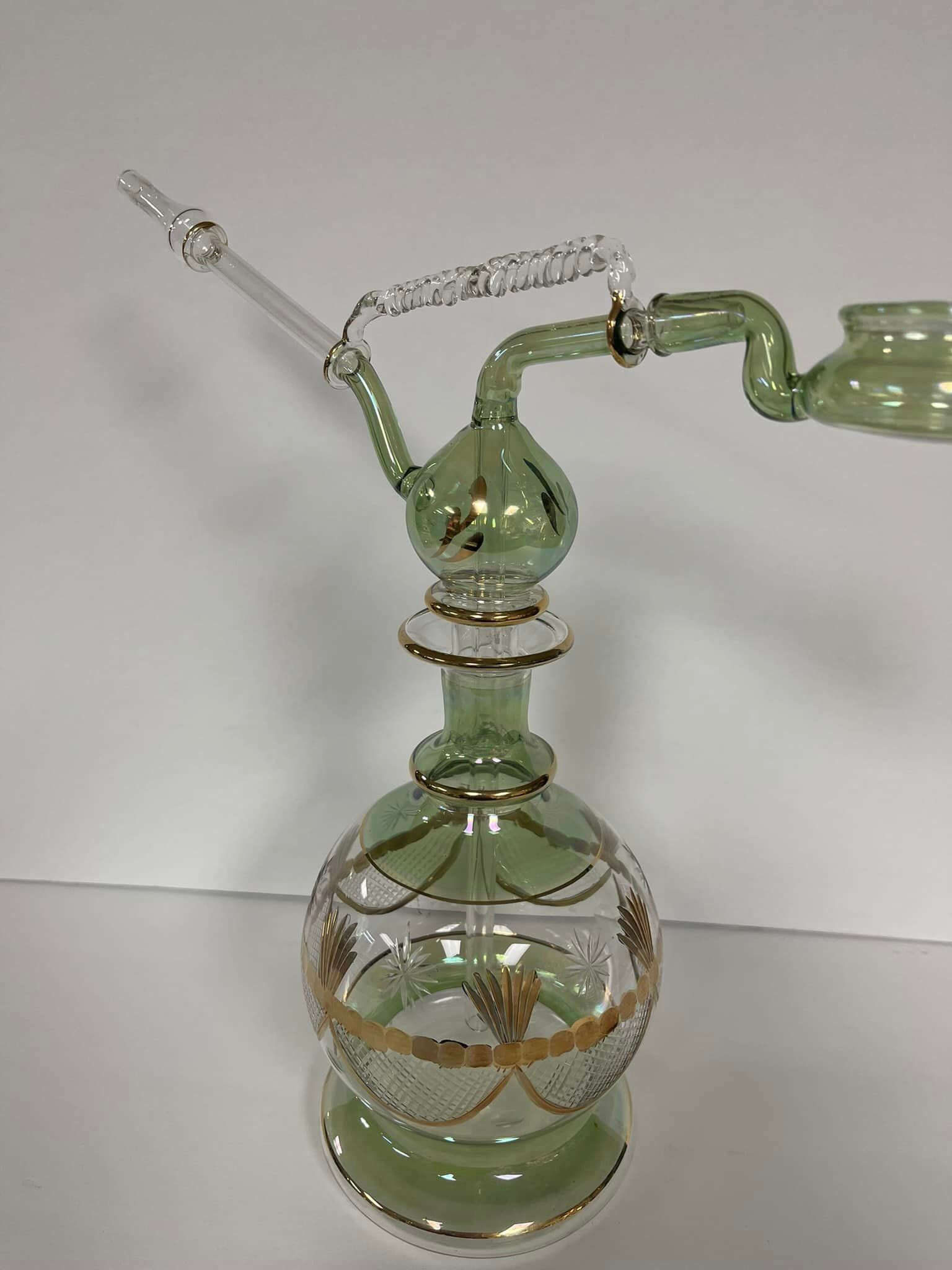 Unique Hand Made Glass Egyptian Hookah, Shisha Made in Egypt Last One ...