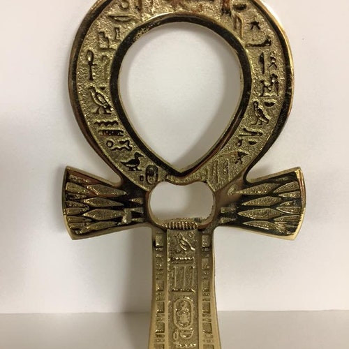 Large Heavy Brass Egyptian Ankh 7'' L Made in Egypt - Etsy