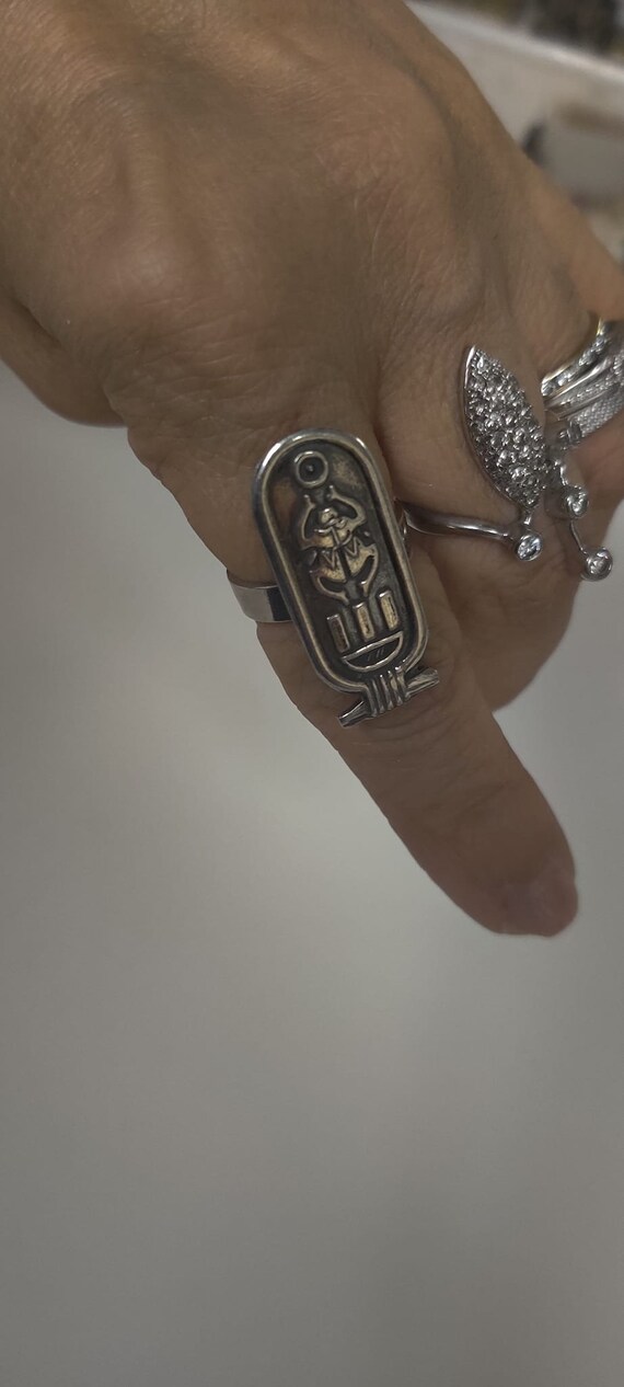 Unique Egyptian King Tut Ring Solid Silver( Free Si… - Gem