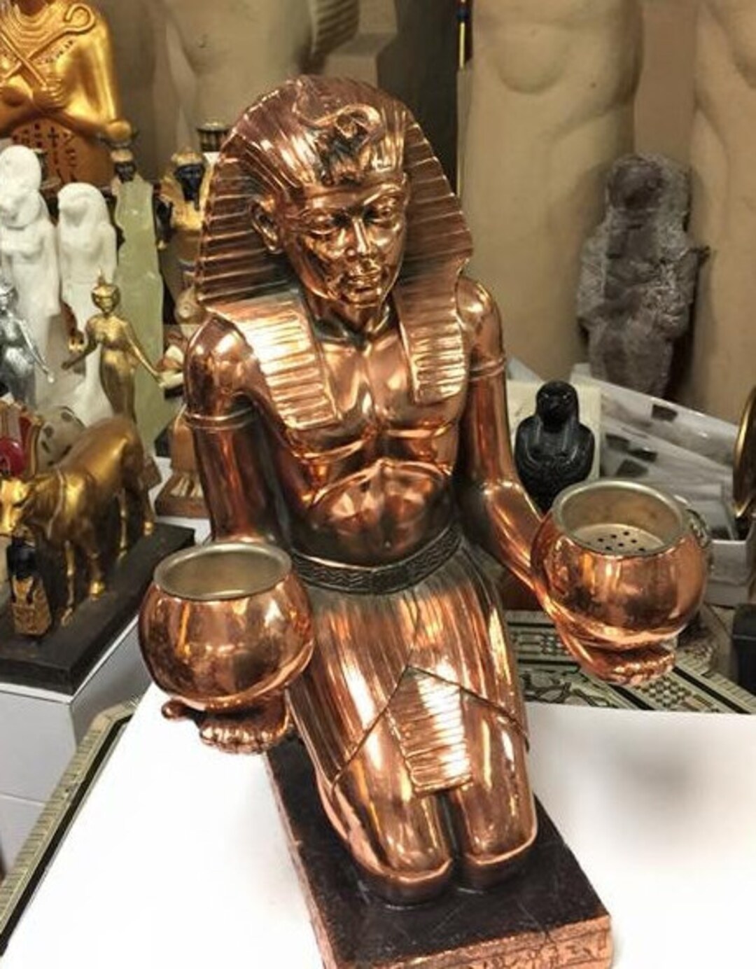 Vintage Copper Wash Egyptian King Ramses II Made in Egypt One of a Kind ...