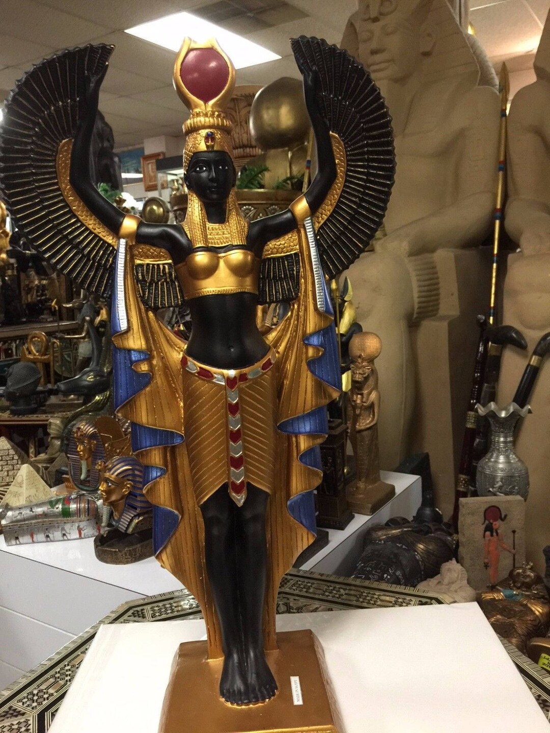Unique Large Size Egyptian Goddess ISIS Statue Made in Egypt - Etsy