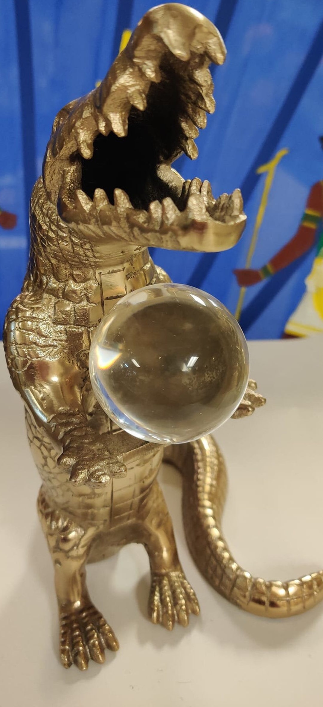 Unique Egyptian the Crocodile alligator God Sobek Heavy - Etsy