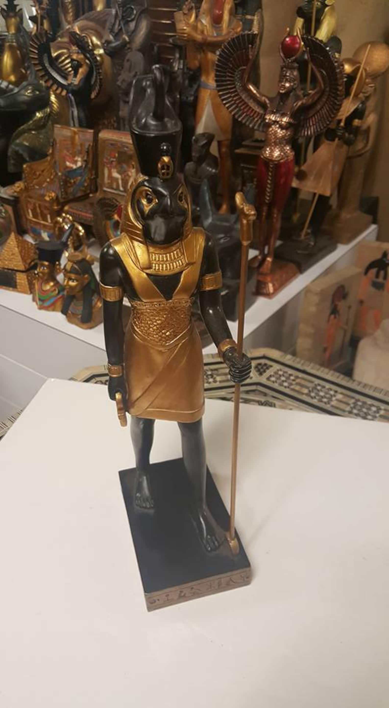 Unique Large Egyptian God Horus Statue 12'' H - Etsy