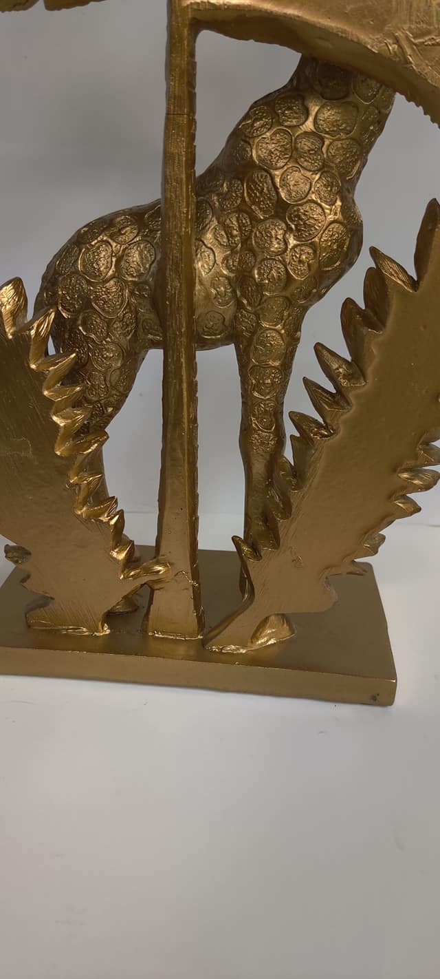 Unique Art Hand Painted Large Egyptian Giraffe Statue Home ...