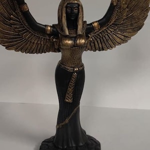 Unique Art Hand Carved Egyptian Goddess ISIS 12'' H Statue Home ...