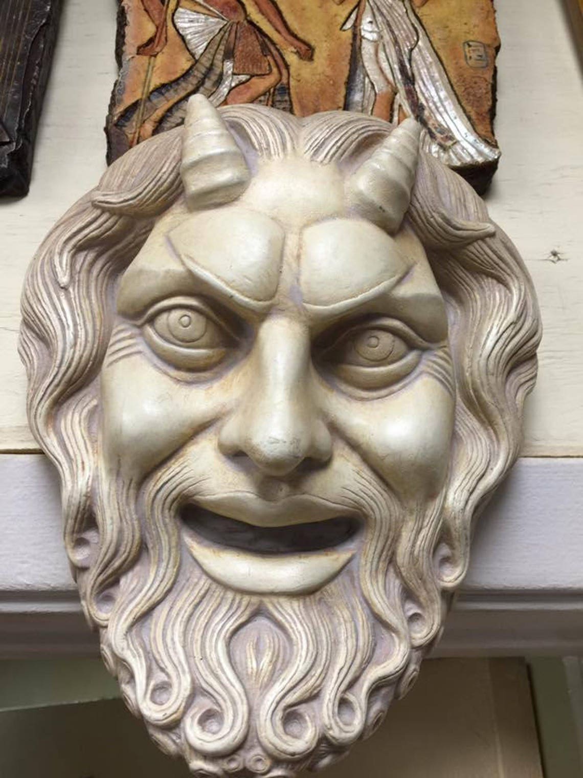 Vintage Unique Ancient GREEK GOD PAN Relief/plaque | Etsy