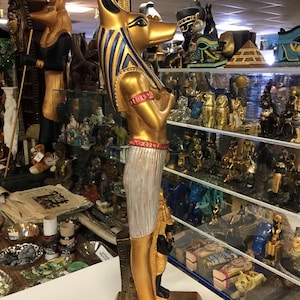Unique Large Size Egyptian God Anubis 20'' H Statue Made in Egypt (if ...