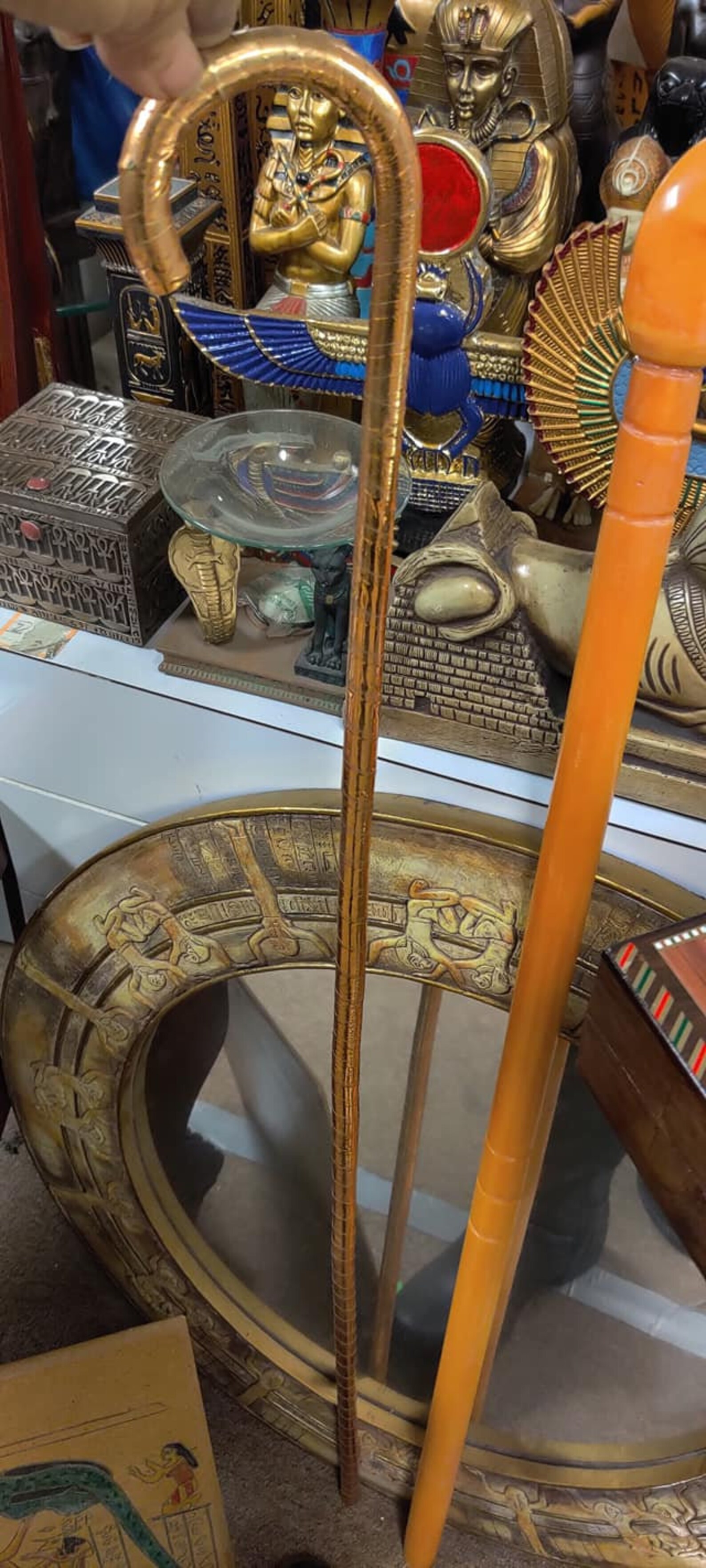 10 Gold Skinny light weight Dance Canes Sticks Bamboo Wood | Etsy