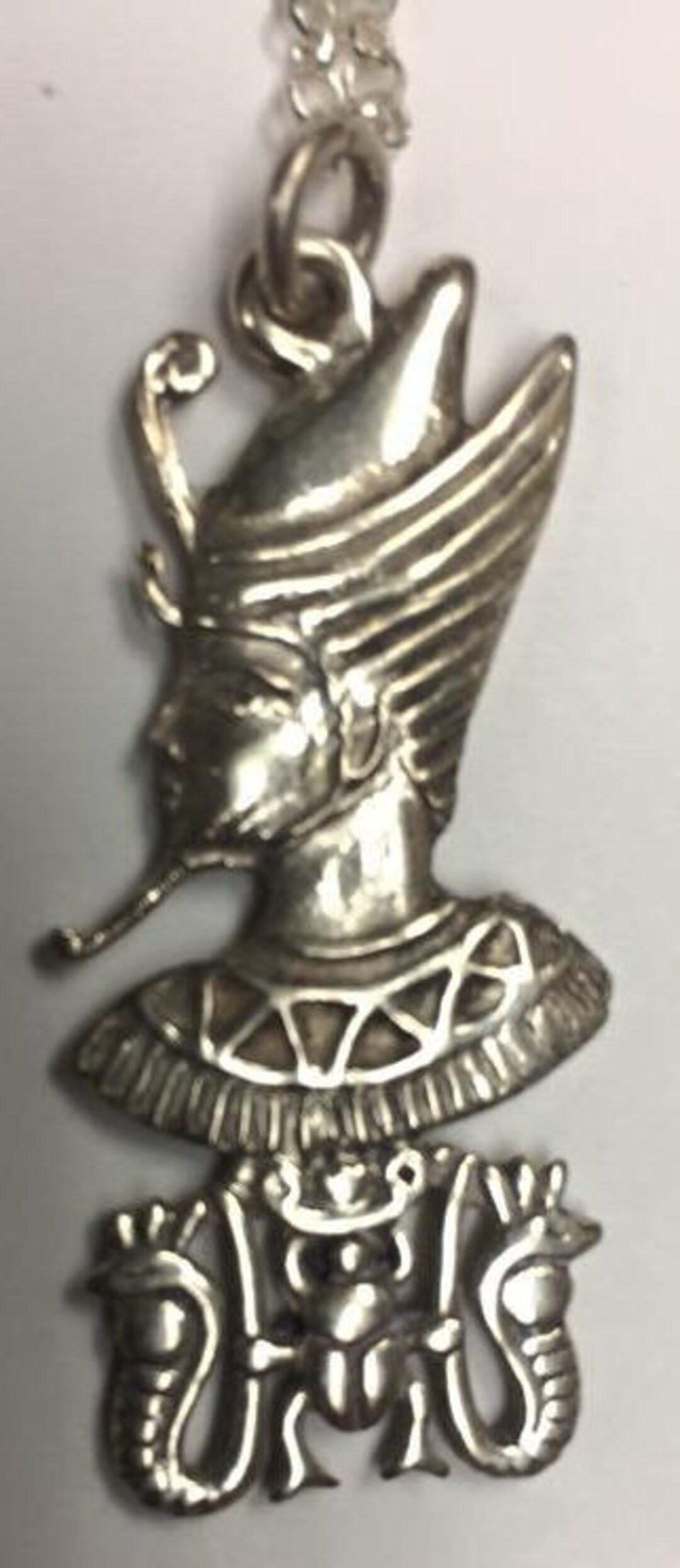 Vintage Solid Silver Egyptian King Mina the Second King of the First ...