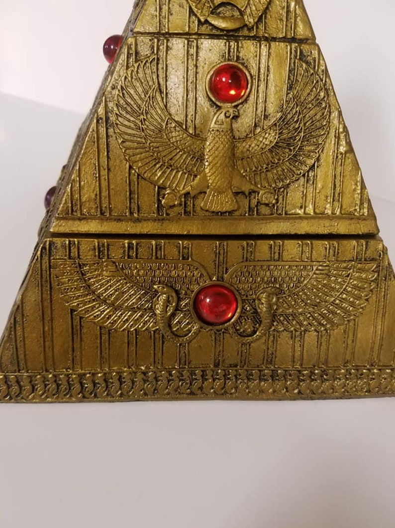 Unique Hand Carved Large Heavy Jewelry Box Egyptian Pyramid - Etsy