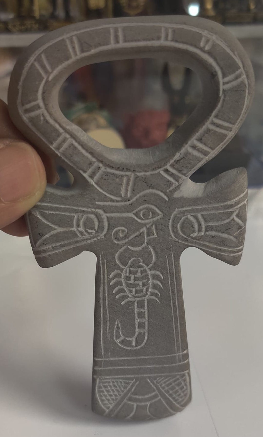 Vintage Unique Egyptian Ankh Natural Stone Made in Egypt - Etsy