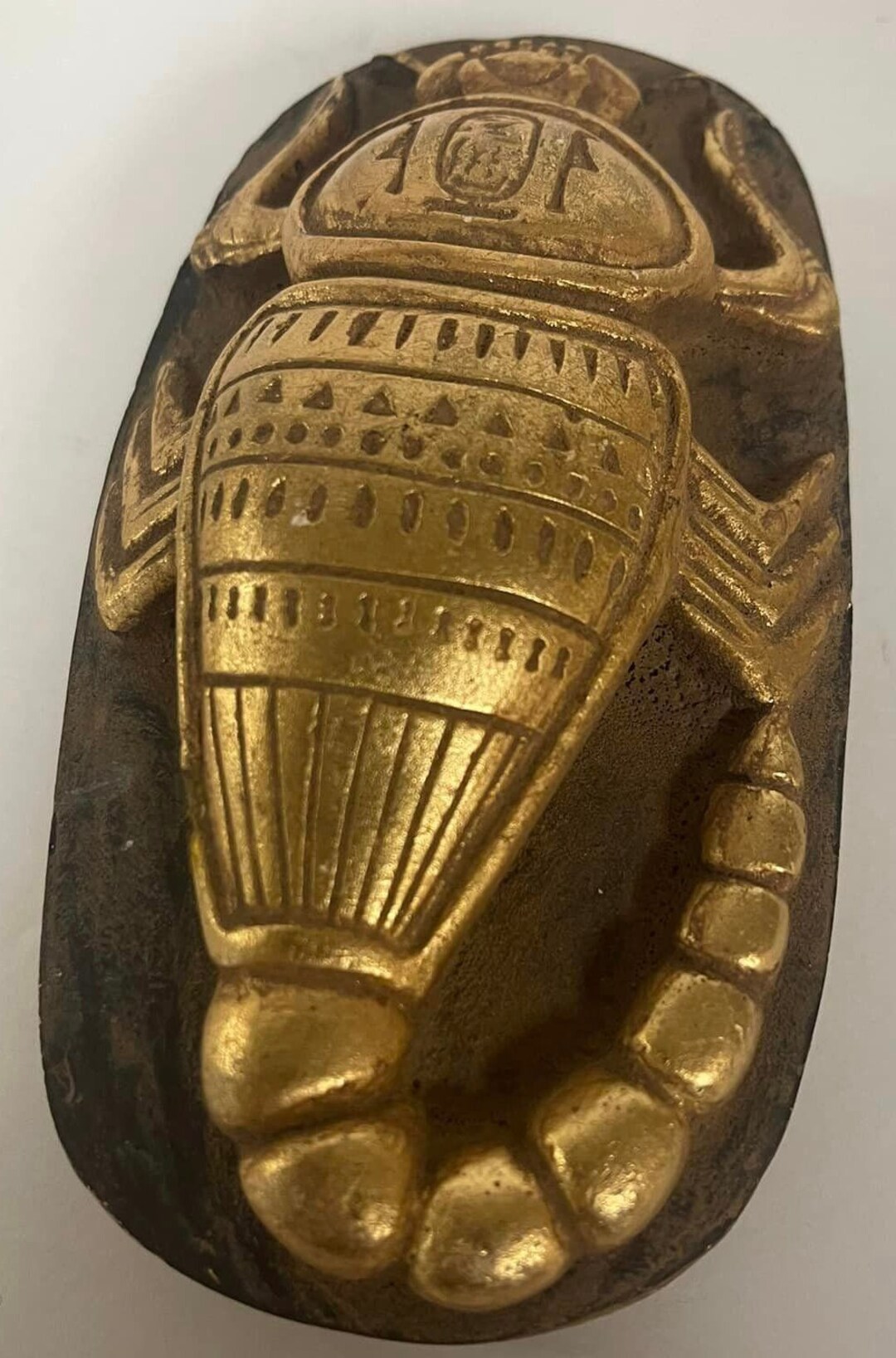 Vintage Egyptian Scarab Sand Stone Made in Egypt - Etsy