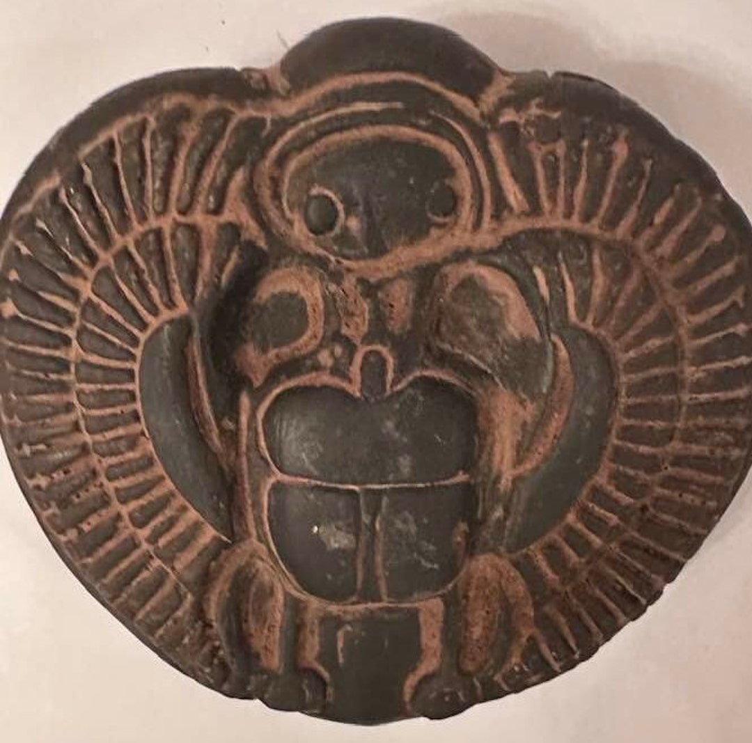 Amazing and Unique Heavy Egyptian Scarab Natural Stone Hand Carved ...