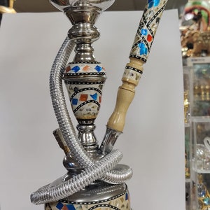 Unique Brass Dance Shisha Shamadan Silver Color Made in Egypt - Etsy