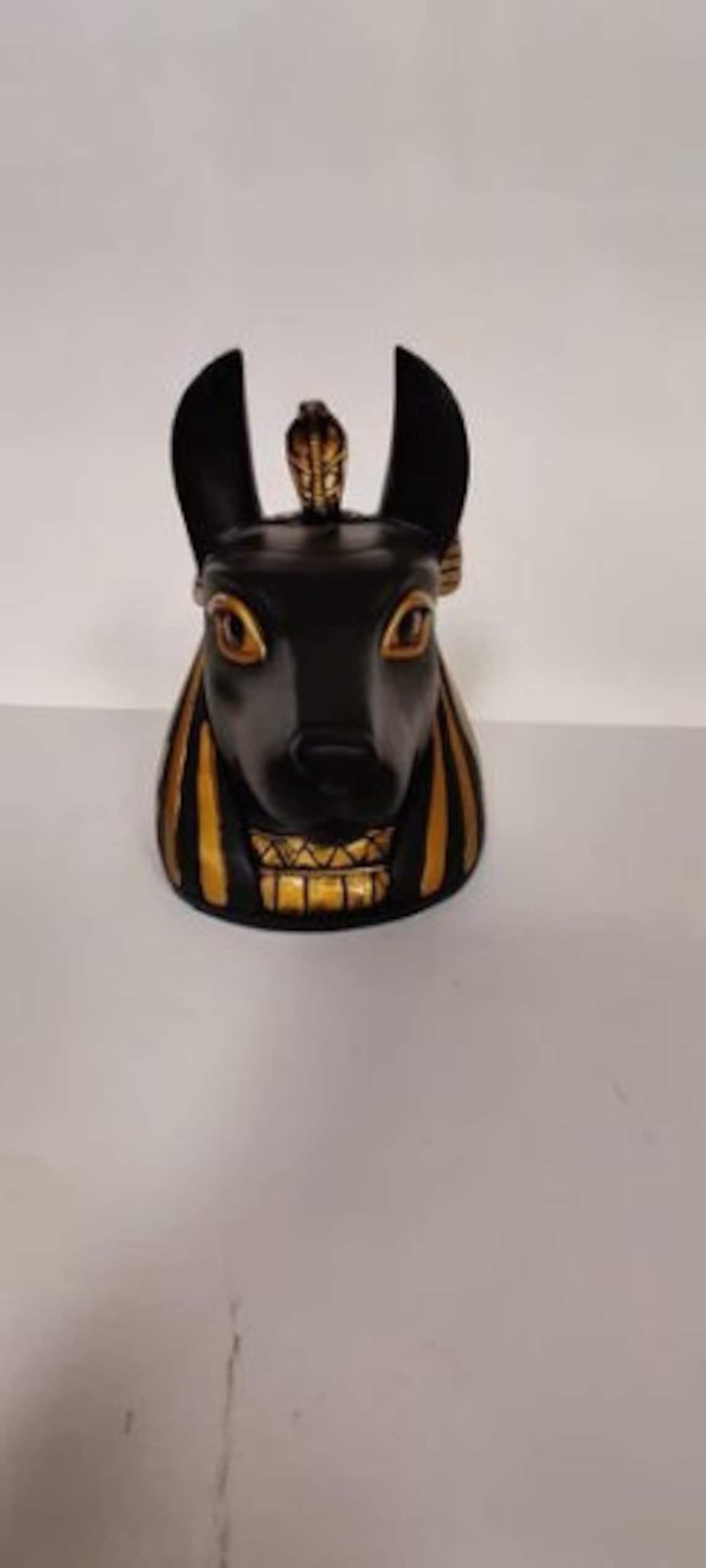 Unique Art Hand Carved Egyptian God Anubis Box or Stationery - Etsy