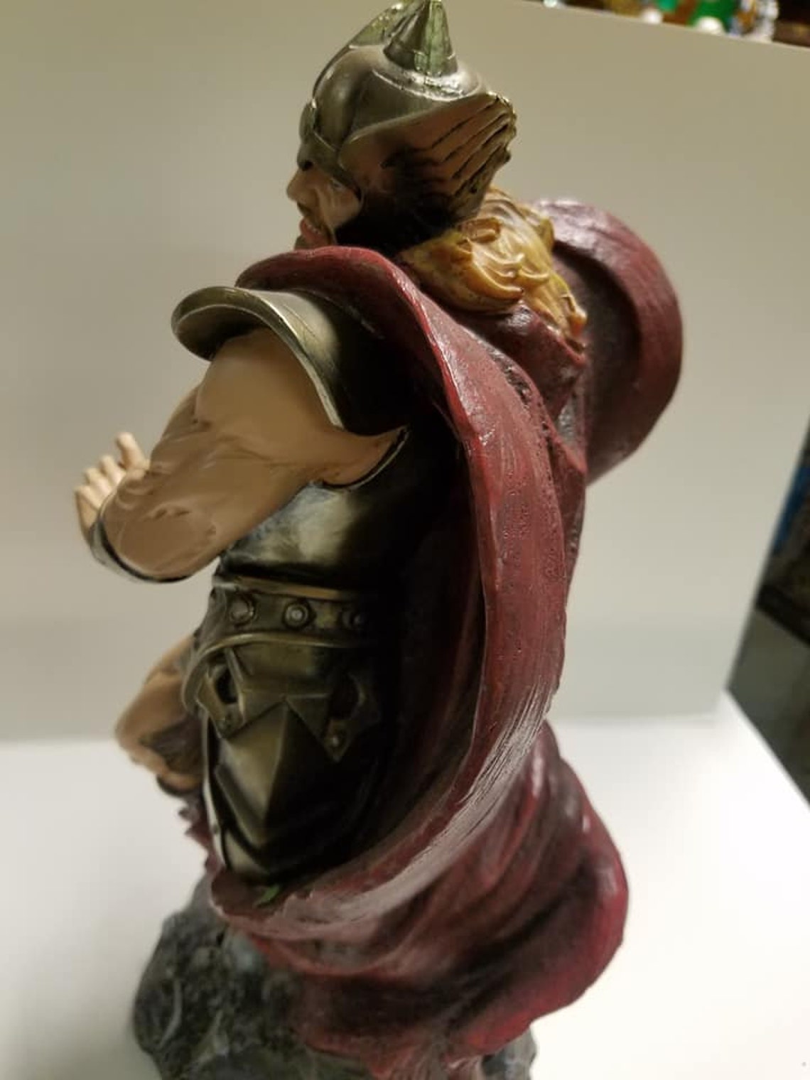 Vintage Unique Large Heavy Statue Thor Hand crafted 14 | Etsy