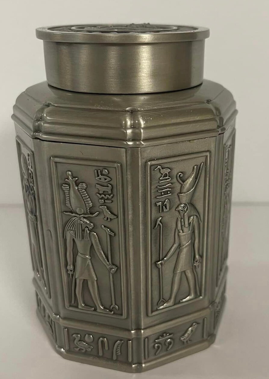Unique Egyptian Pewter Jar Mad in Egypt (cremation Urn for Ashes) - Etsy