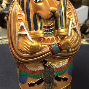 Vintage Egyptian God Anubis Coffin Made in Egypt - Etsy