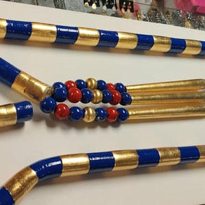 One of the Kind Unique Large Heavy Egyptian Crook and Flail Hand Carved ...