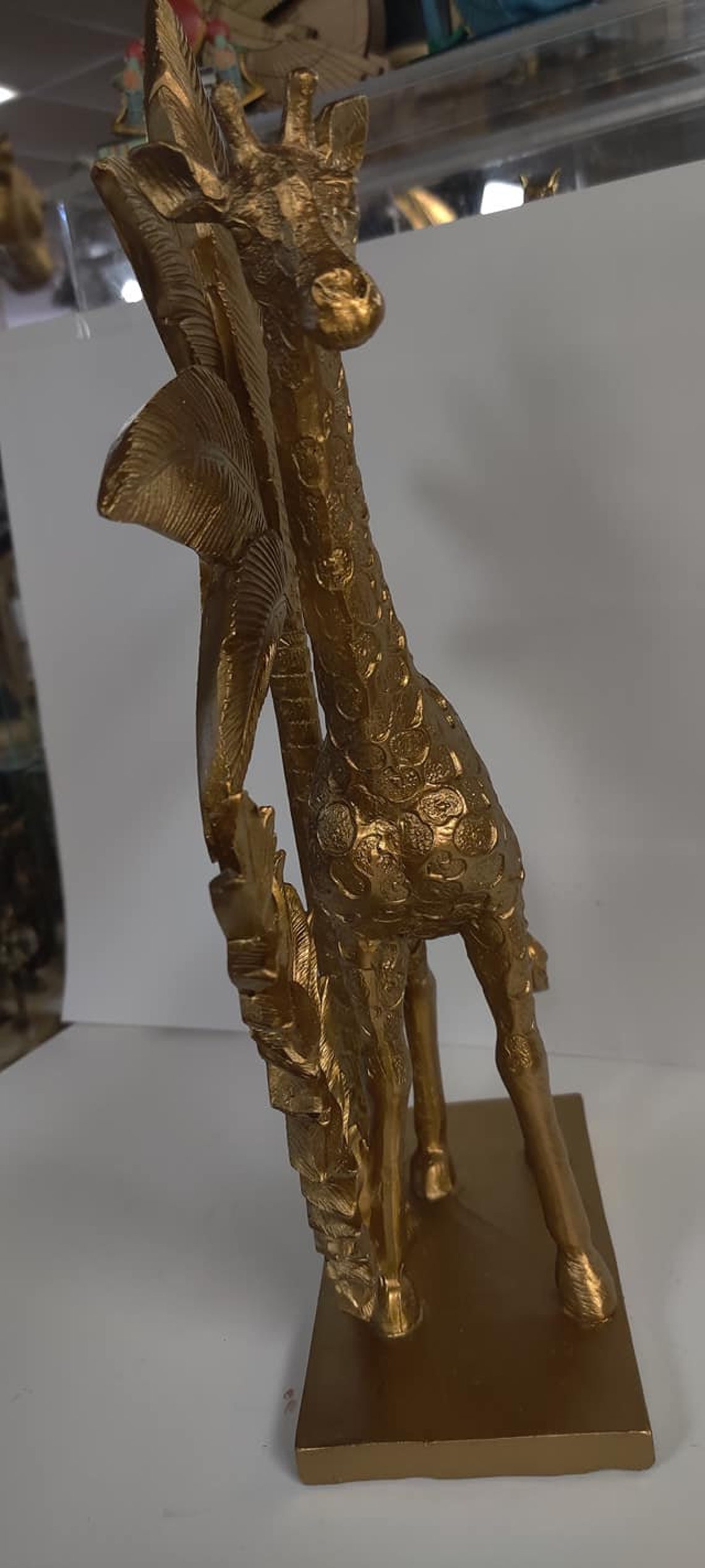 Unique Art Hand Painted Large Egyptian Giraffe Statue Home ...