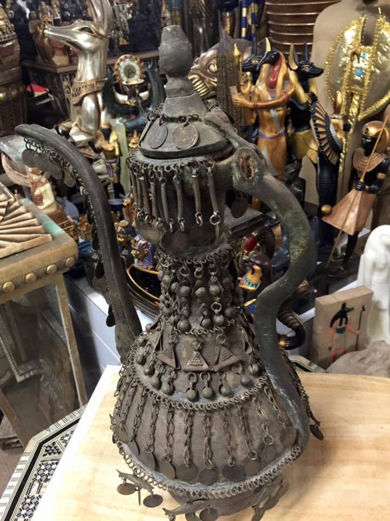 Vintage Bedouin Siwa Old Coffee & Tea Pot Made in Egypt | Etsy