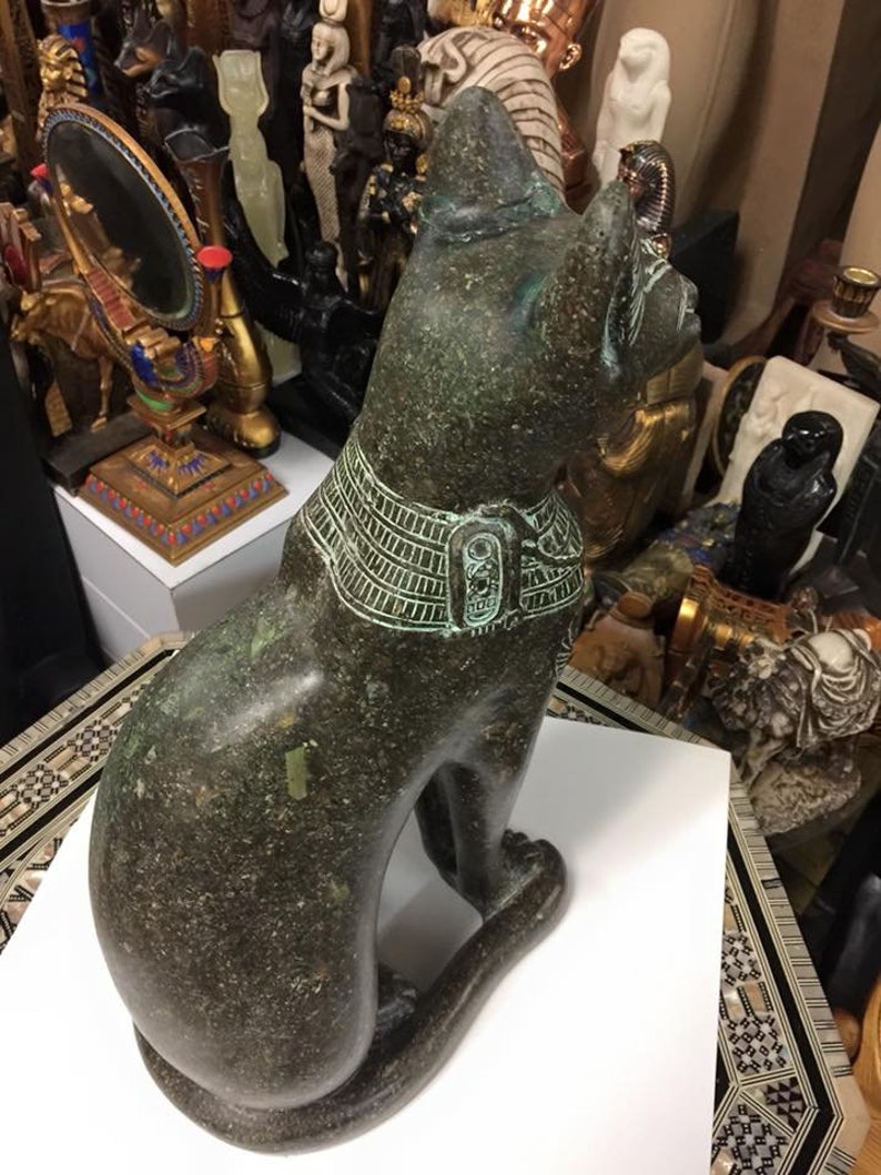 Unique Large Heavy Egyptian Cat Goddess Bast Statue Made in Egypt - Etsy