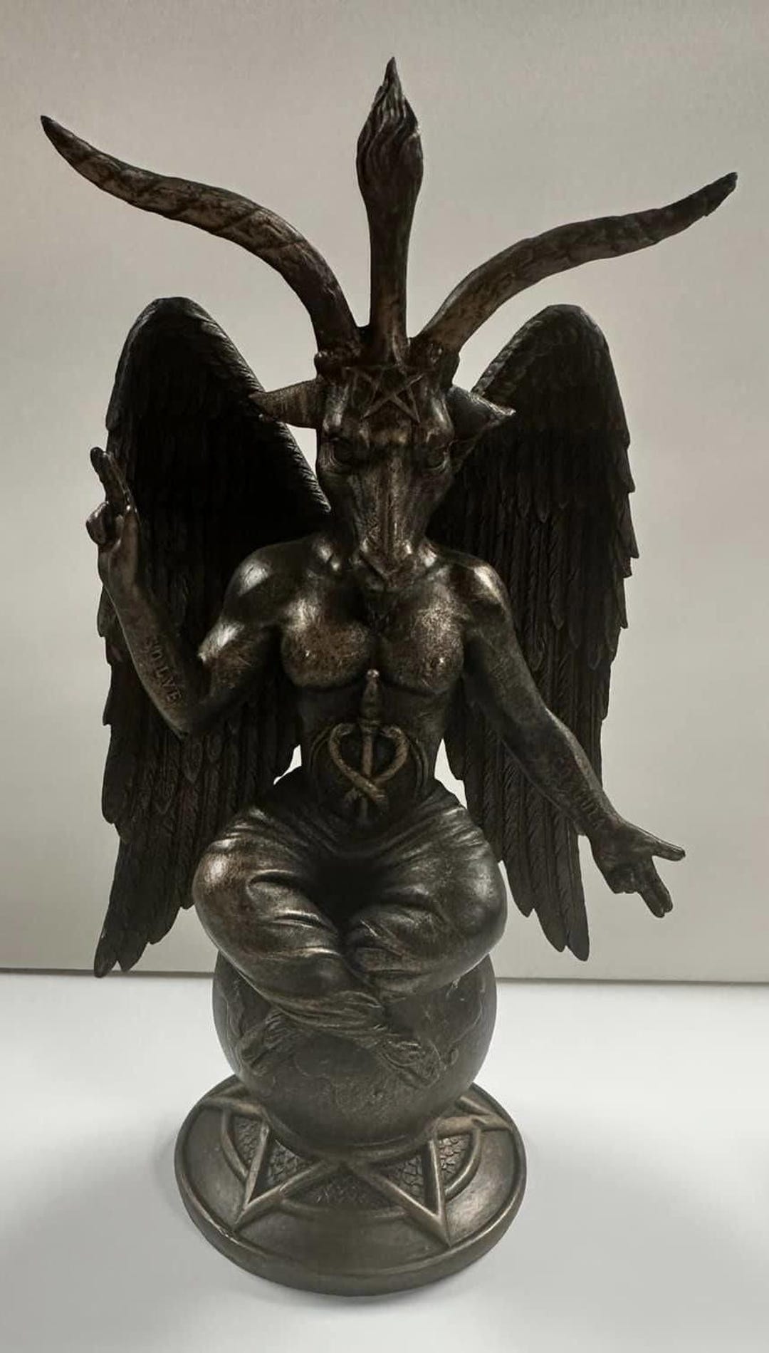 Unique Art Hand Carved Baphomet Statue 10'' H Home Decoration - Etsy
