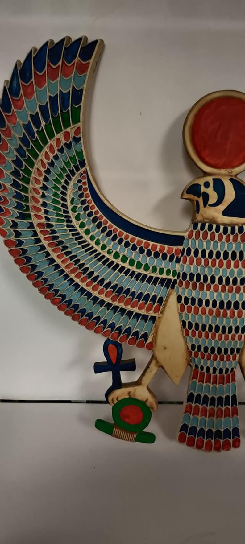 Unique Egyptian God RA Statue Natural Lime Stone Wall Relief - Etsy