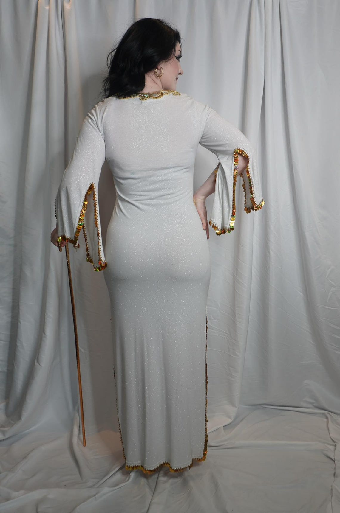 Egyptian Stretch Beledi Dress Saidi Galabeya Dress (fits Small - Medium ...