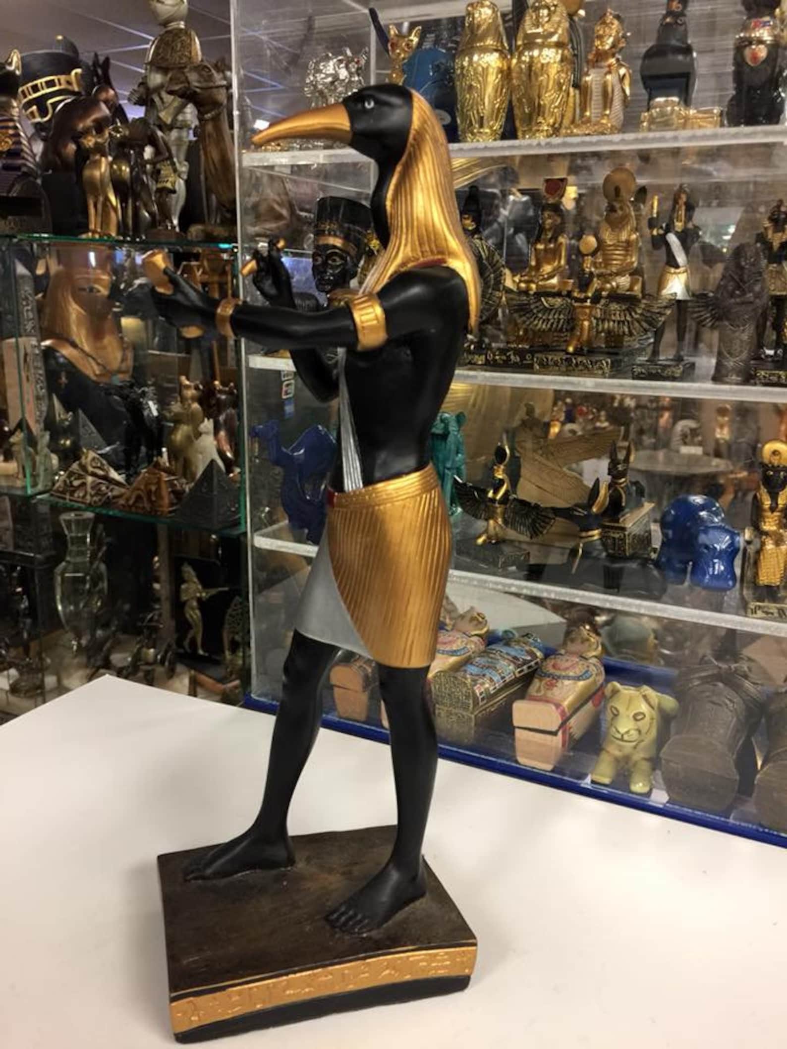 Unique Large Egyptian God Thoth Statue 12'' H Made in Egypt - Etsy