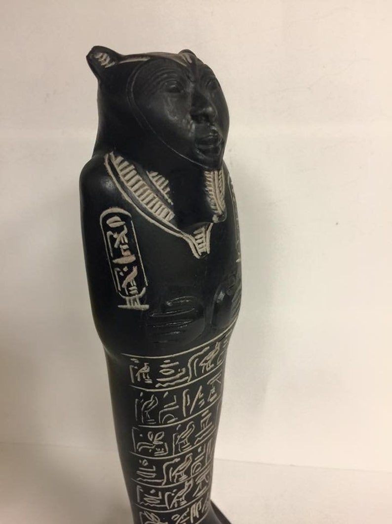 Unique Old Basalt Stone Egyptian Cat Statue Made in Egypt - Etsy