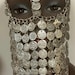 Egyptian Brass Silver Coin Face Veil Piece Made in Egypt - Etsy