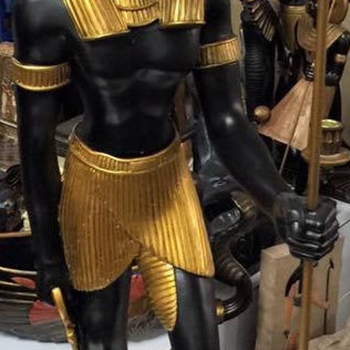 Unique Large Egyptian God Anubis Statue 22' H Hand Painted - Etsy
