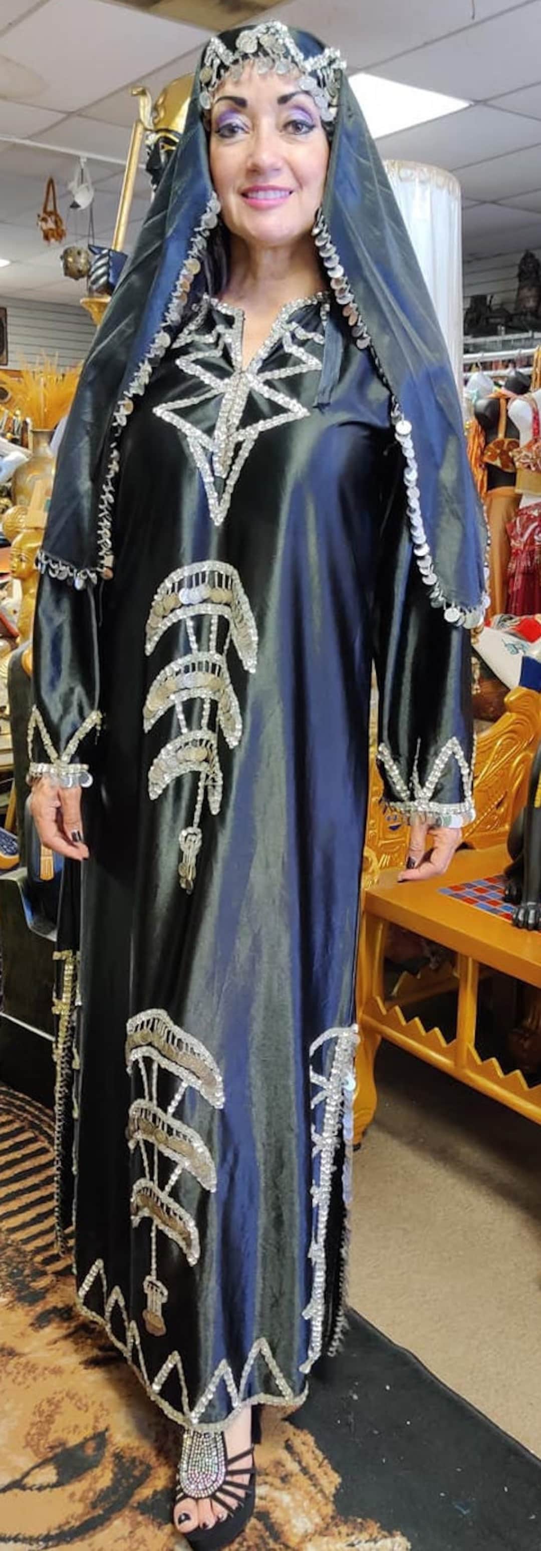 Egyptian Saidi Dress (fits-l-xl) Polyester/lycra Stretch Beledi Dress ...