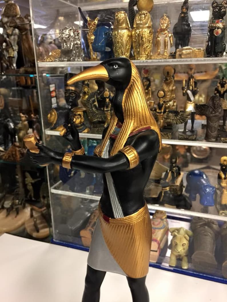 Unique Large Egyptian God Thoth Statue 12'' H Made in - Etsy