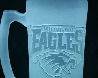 Philadelphia Eagles Beer Glass - Etsy
