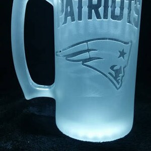 New England Patriots Beer Mug - Etsy